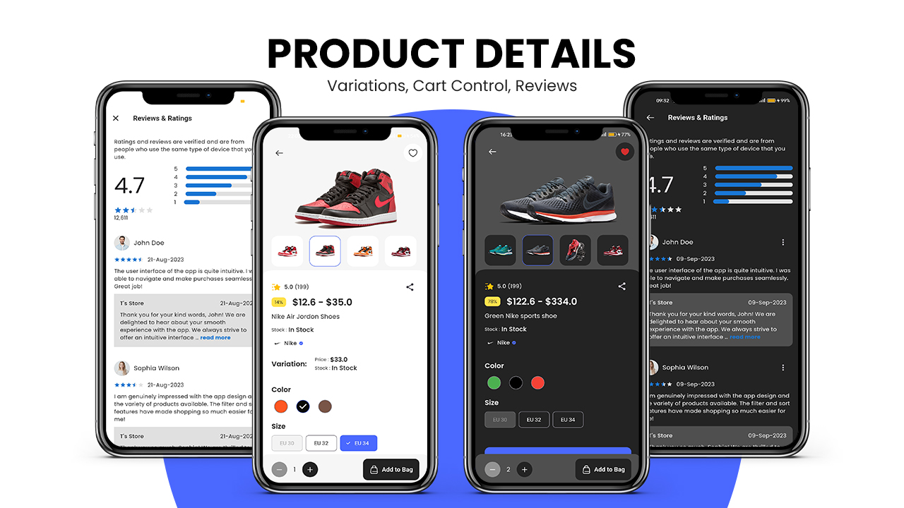 T-Store - Flutter Modern and Minimal eCommerce App UI Kit by taimoor__sikander